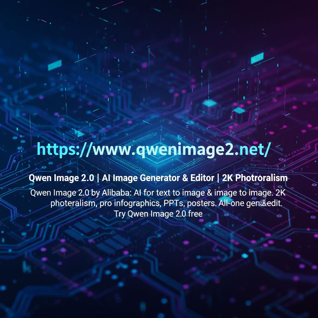 Qwen Image 2.0 | AI Image Generator & Editor | 2K Photorealism
